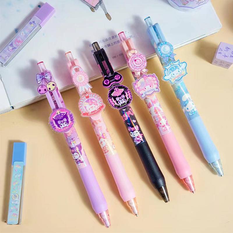 5 Styles Sanrio Kawaii Mymelody Kuromi Cinnamoroll Mechanical Pencil ...
