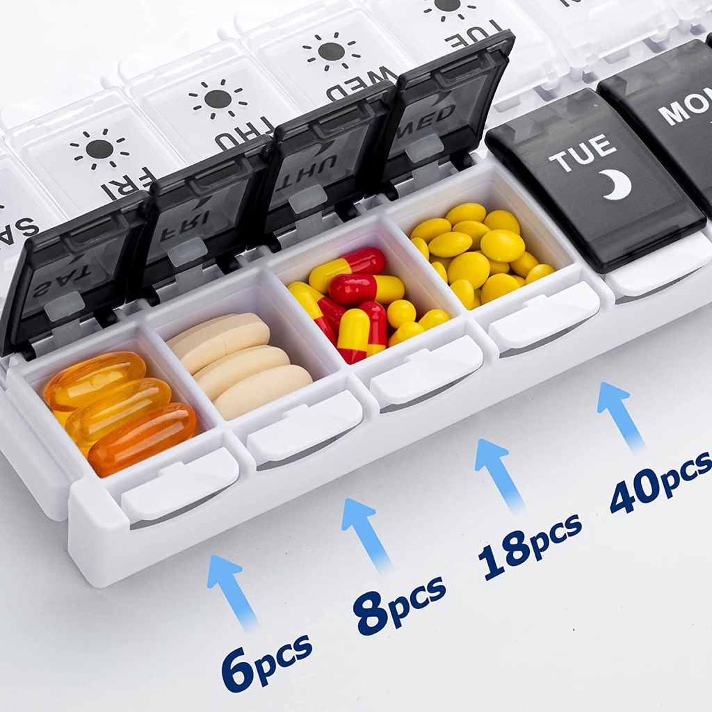 READY STOCK Bekas Simpan Ubat Pil 7 Hari Pill Box Organizer 7 Day 2 ...