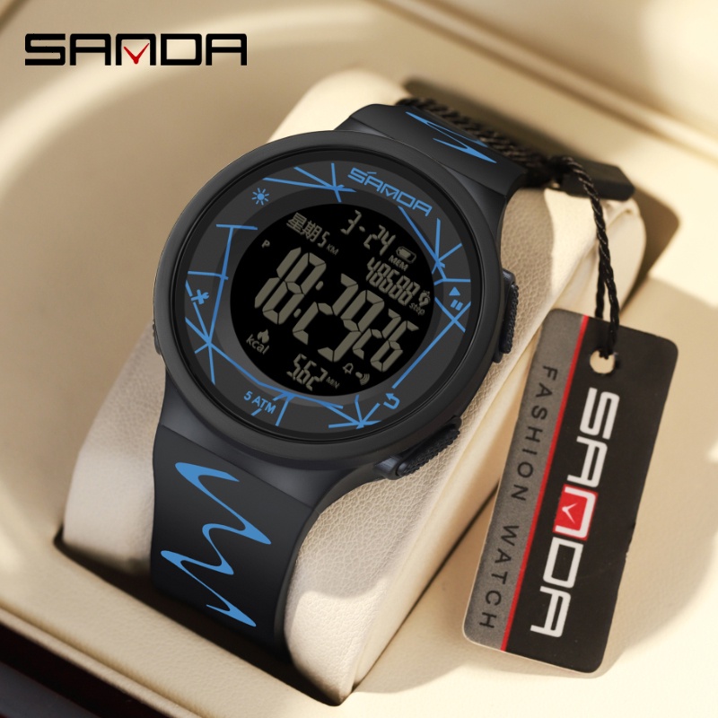 SANDA Calorie Steps Record Fashion Simple Luxury Drop resistant ...
