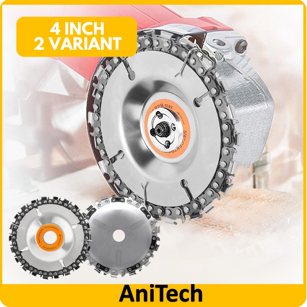 4" Chain Grinder Chain Saws Disc Wood Carving Disc Angle Grinding Power ...