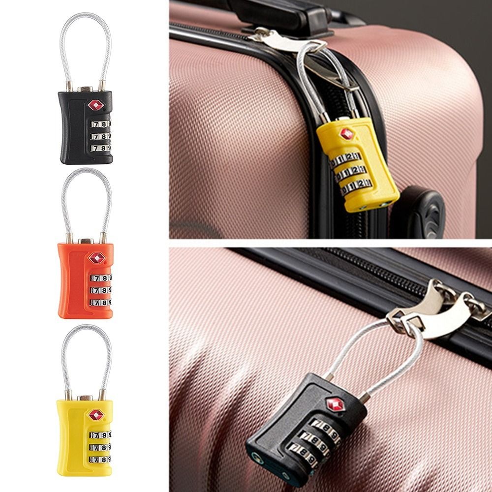 TSA Approved Luggage Padlocks, 3-Digit Combination Travel Lock with ...