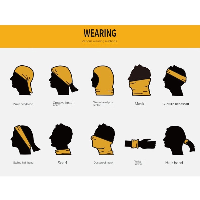 Ice Silk Anti Dust UV Buff Bandana Head Scarf Face Mask for Motorcycle ...