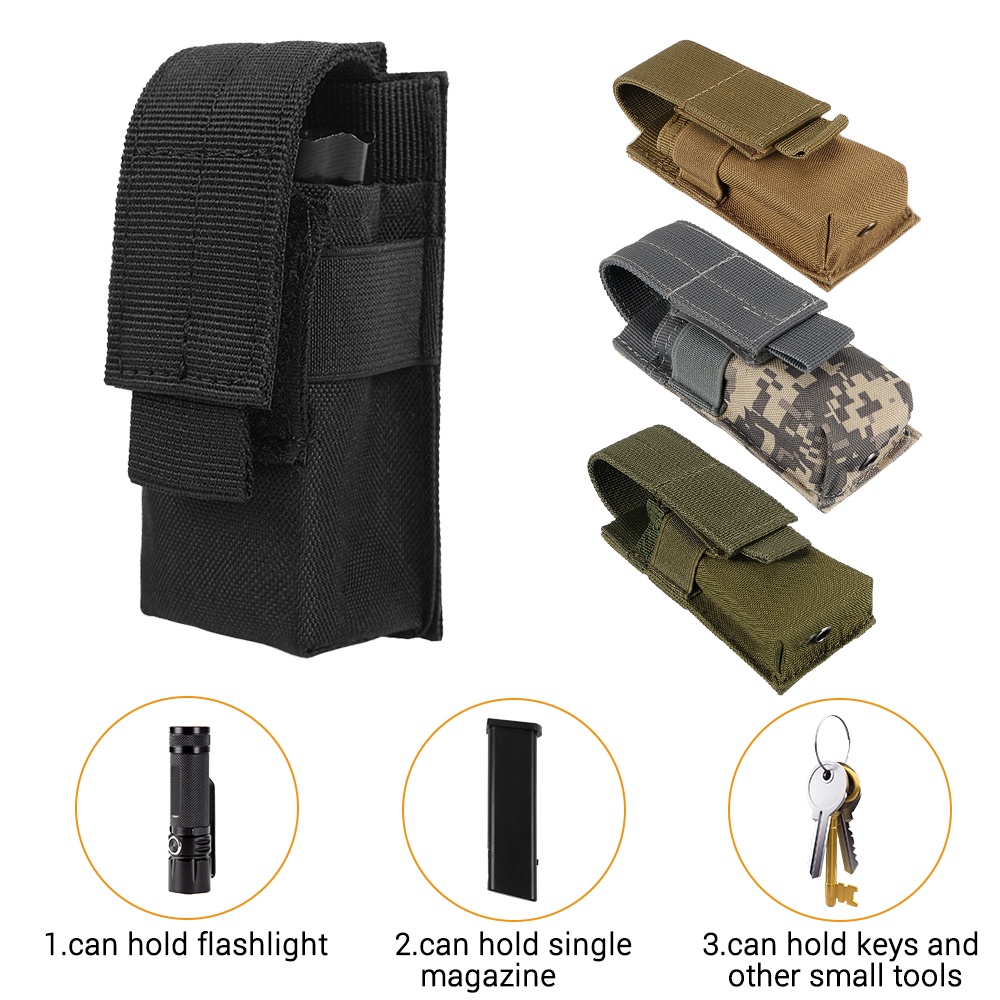 LUC 1000DMolle Flashlight Bag Molle Vest Accessory Bag Vest Molle ...