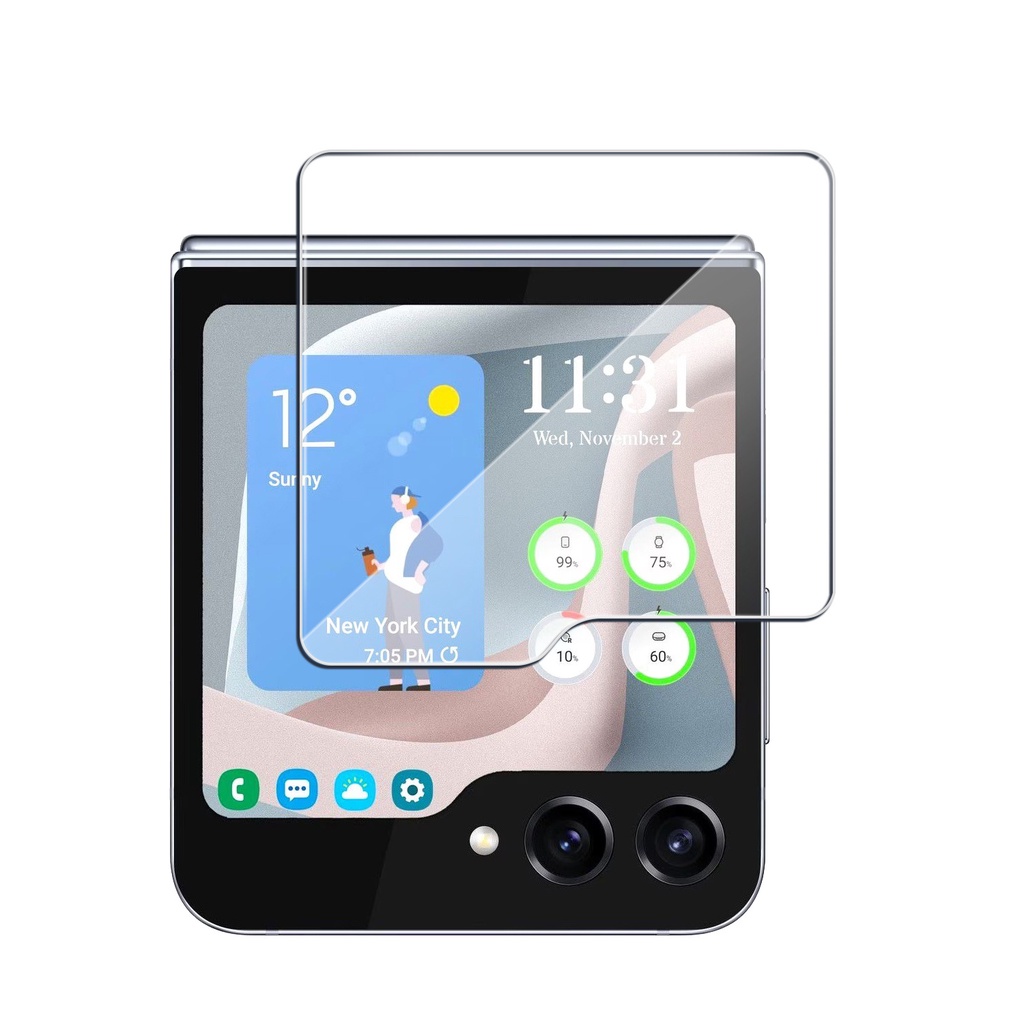 Camera Back Cover Glass for Samsung Galaxy Z Flip5 Anti-Scratch ...