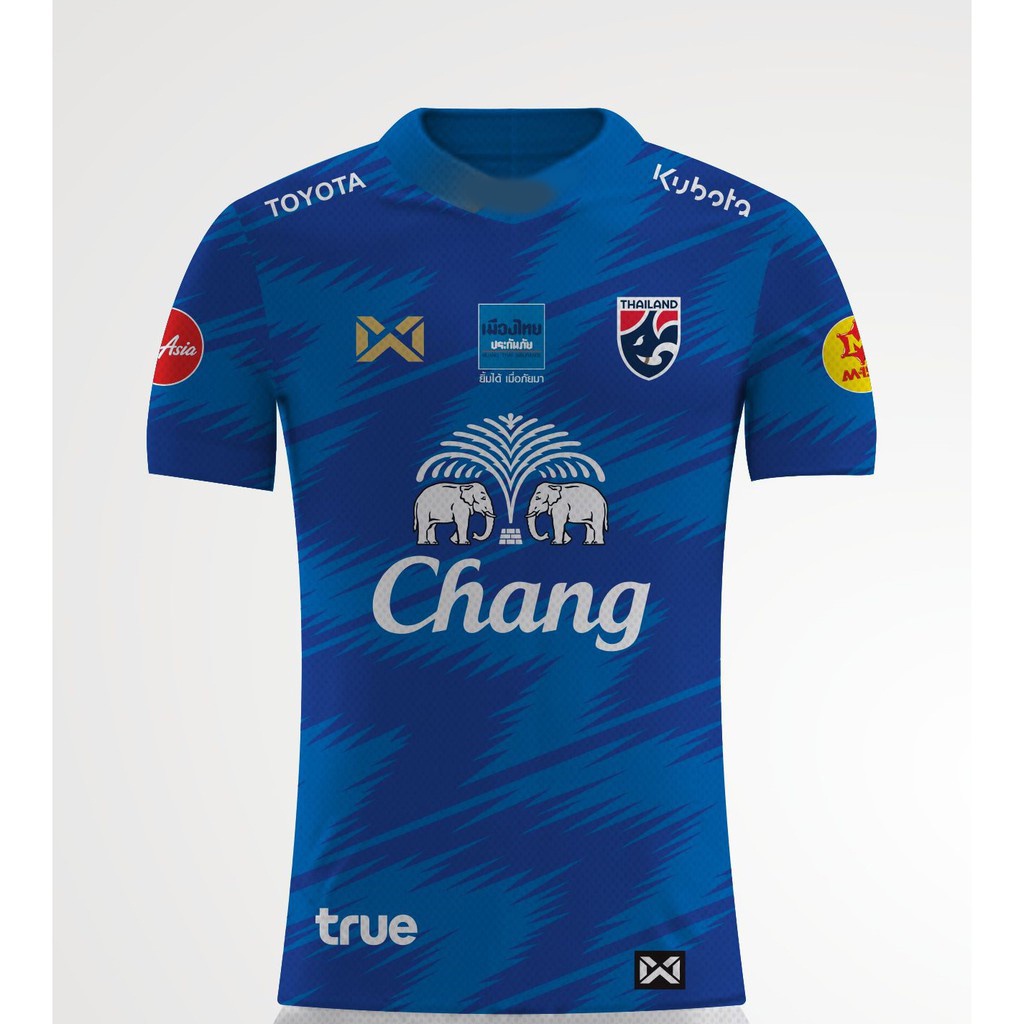 Thailand Jersey Chang 2023 National Team for Men Women Blue Brown ...
