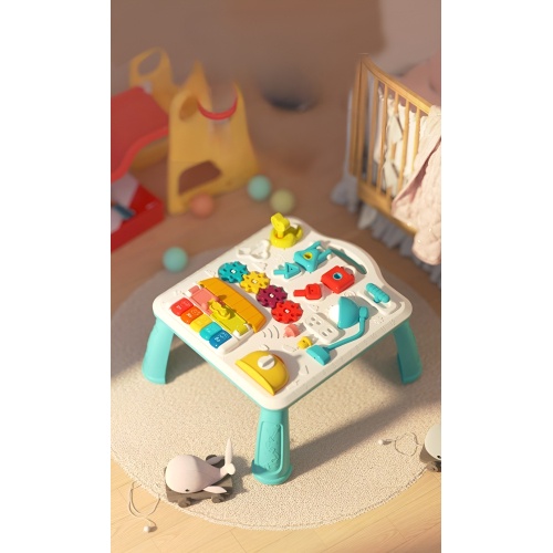 Multifunctional Activity Table Educational Play Toys with Heightening ...