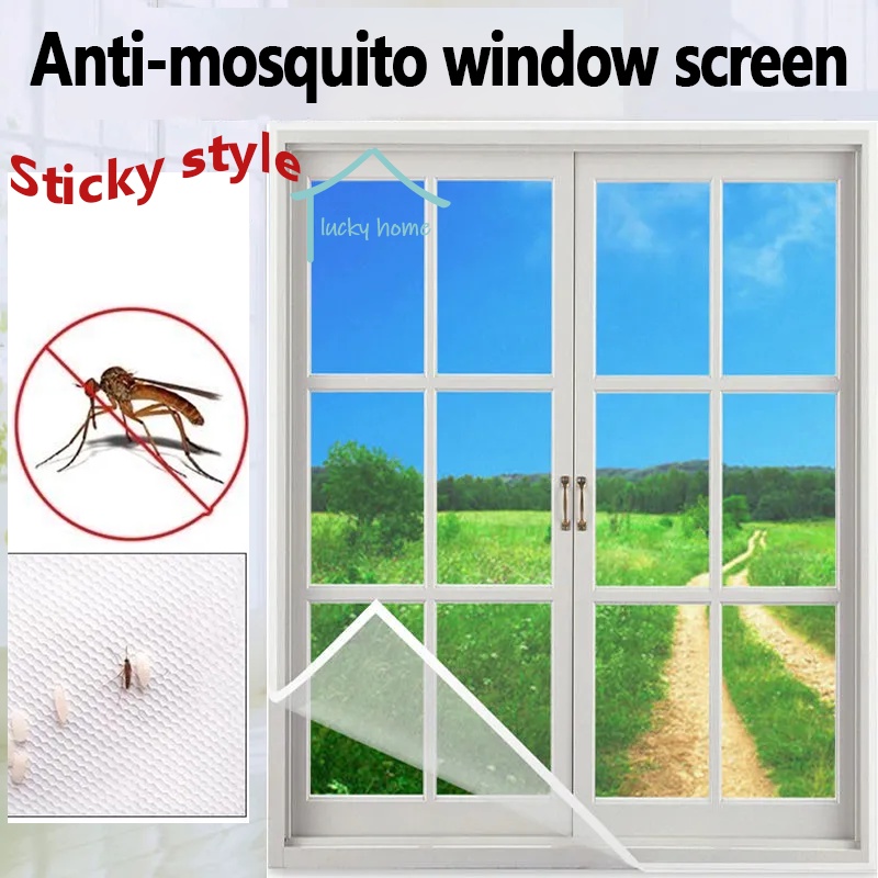 Customized Window Screen Anti-Mosquito Screen Mesh Self-Adhesive Strip ...