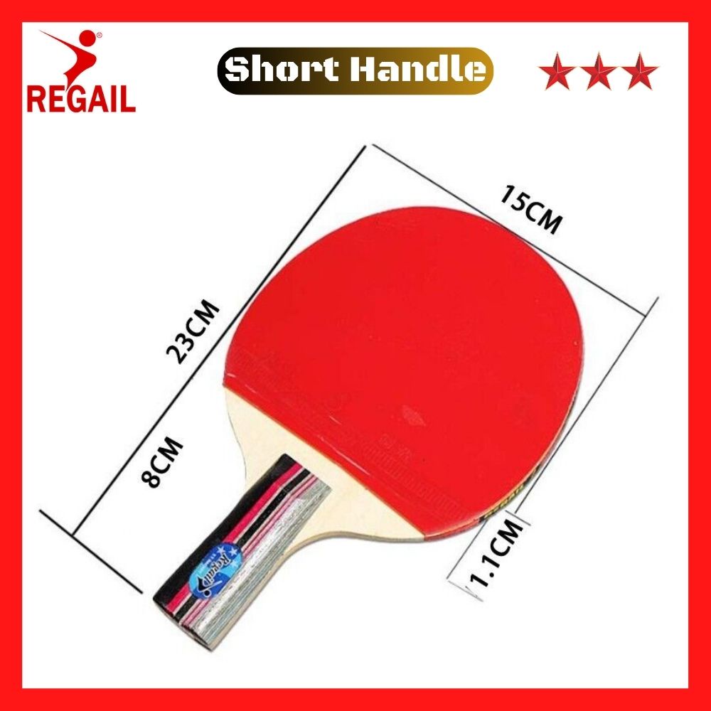 READY STOCK Short Handle Table Tennis Bat Raket Ping Pong Pemegang ...