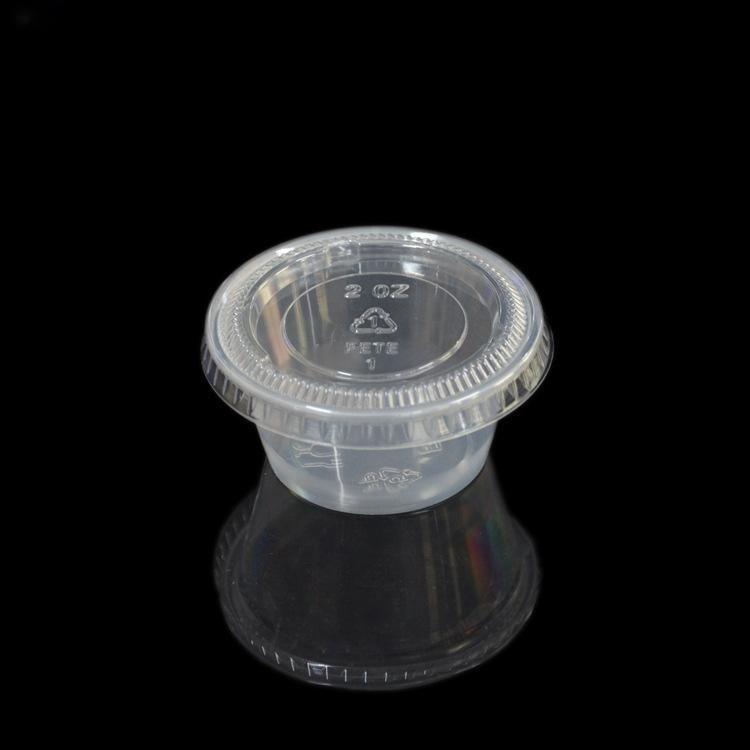 PopKozzi [Wholesale] 2oz/50ml PETE Sauce Container / Plastic Round ...