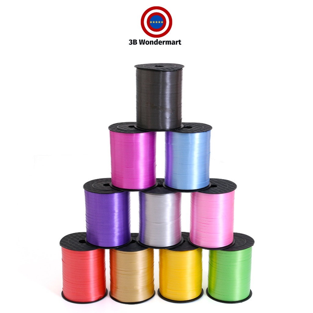250 Yards Roll Plain Ribbon Balloon String Tied Rope Knot Balloon Gift ...