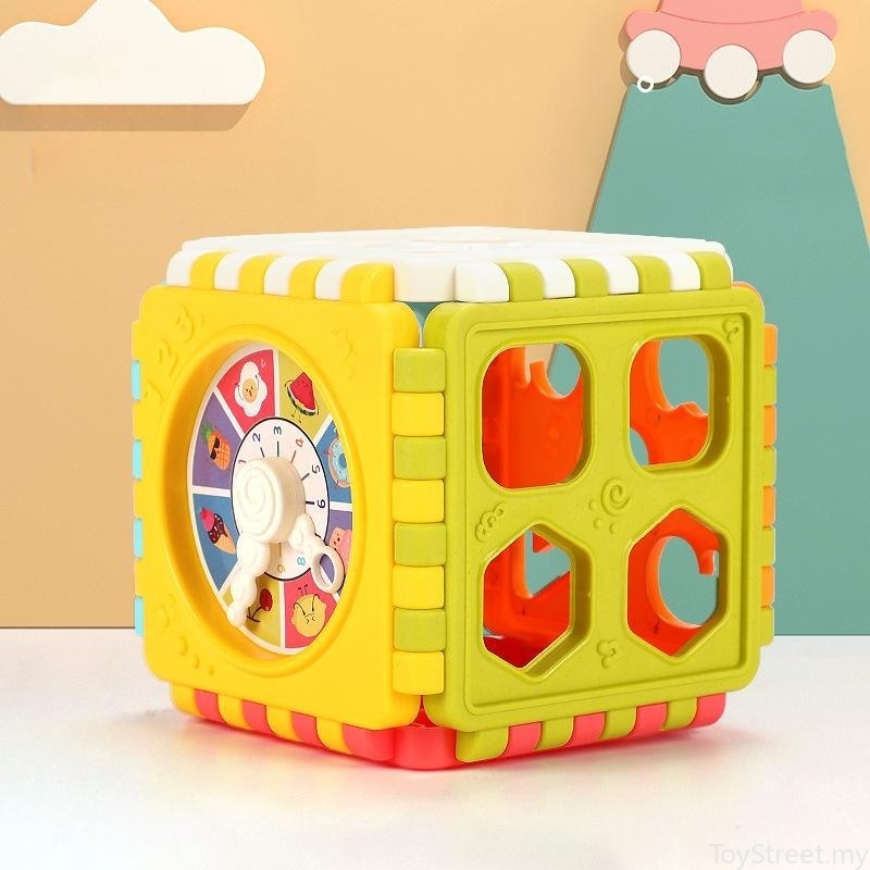 [Hot] 6 in 1 Child Learning Cube Baby Activity Cube Toy Six Surface ...