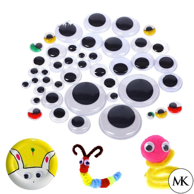 MK 50pc 10-20mm Activity Eyes Moving Eyeball Plastic Eyes Scrapbook ...
