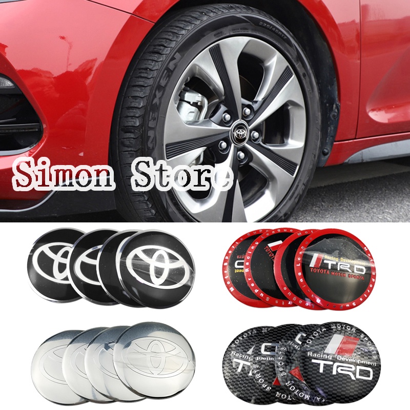 4pcs/set 60mm 65mm For Toyota TRD Camry Vios Corolla Car Wheel Hub Caps ...