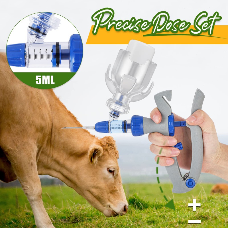 Ready Stock Livestock Syringe, Cattle Syringe Gun, Adjustable ...