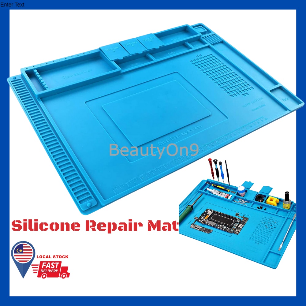 READY STOCK Silicone Phone Repair Mat 45x30CM Heat Insulation with ...