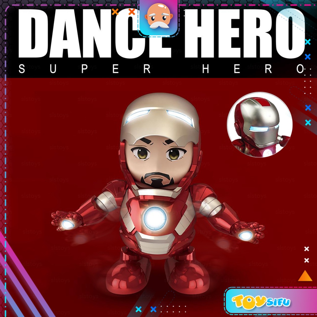 TOYSIFU Dance Hero Iron Man Marvel Avengers Cute Dancing Super Hero ...