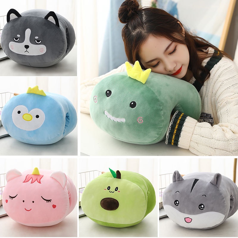 Cartoon Animal Hand Warmer Pillow Anime Totoro Pikachu Hand Warmer Doll ...