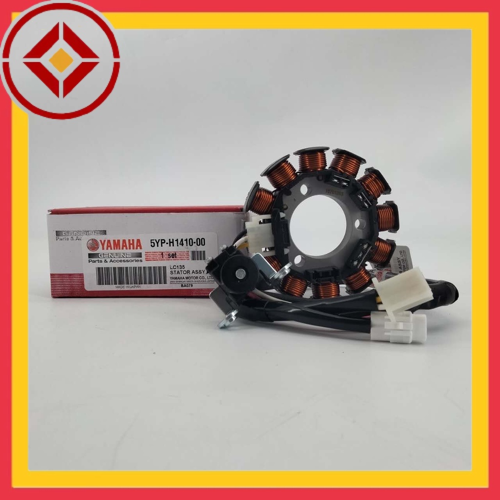 LC135 STARTER STATOR ASSY ORIGINAL FUSE GENERATOR MAGNET FUEL COIL ASSY ...
