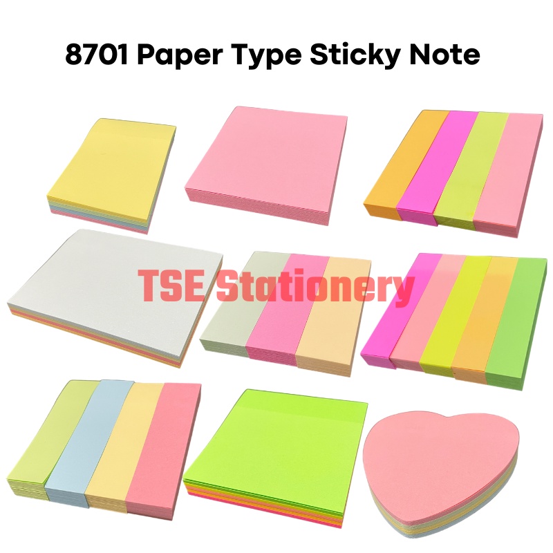 8701 Paper Type Sticky Note Post It Pad Sticker Indexer | Shopee Malaysia