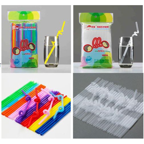 MIX Drinking Straws Double Head Bendable Disposable Color 100pcs ... MIX Drinking Straws Double Head Bendable Disposable Color 100pcs ...