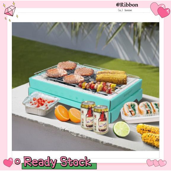 【Ready Stock】Disposable BBQ Grill Set Indoor / Outdoor Barbecue Grill ...