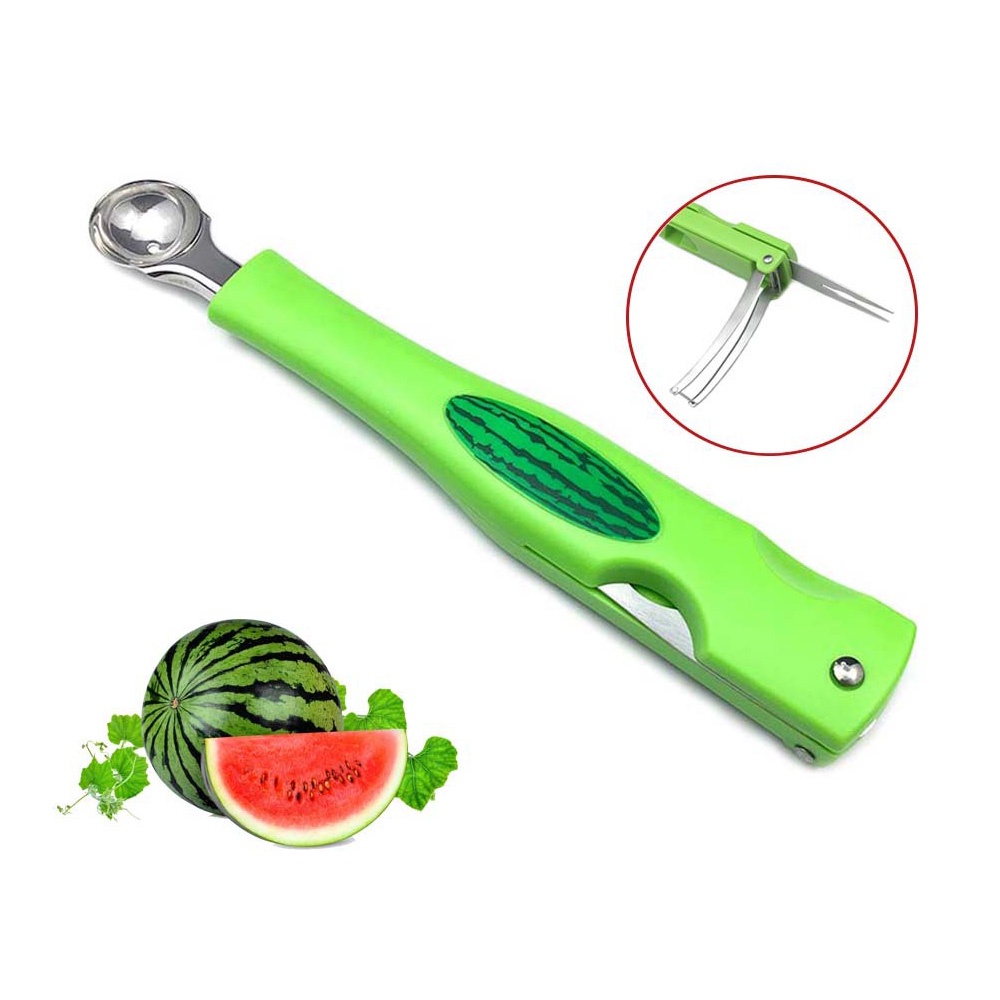 3 in 1 Watermelon Splitter Pulp Spoon Fruit Ball Digger Multifunction ...
