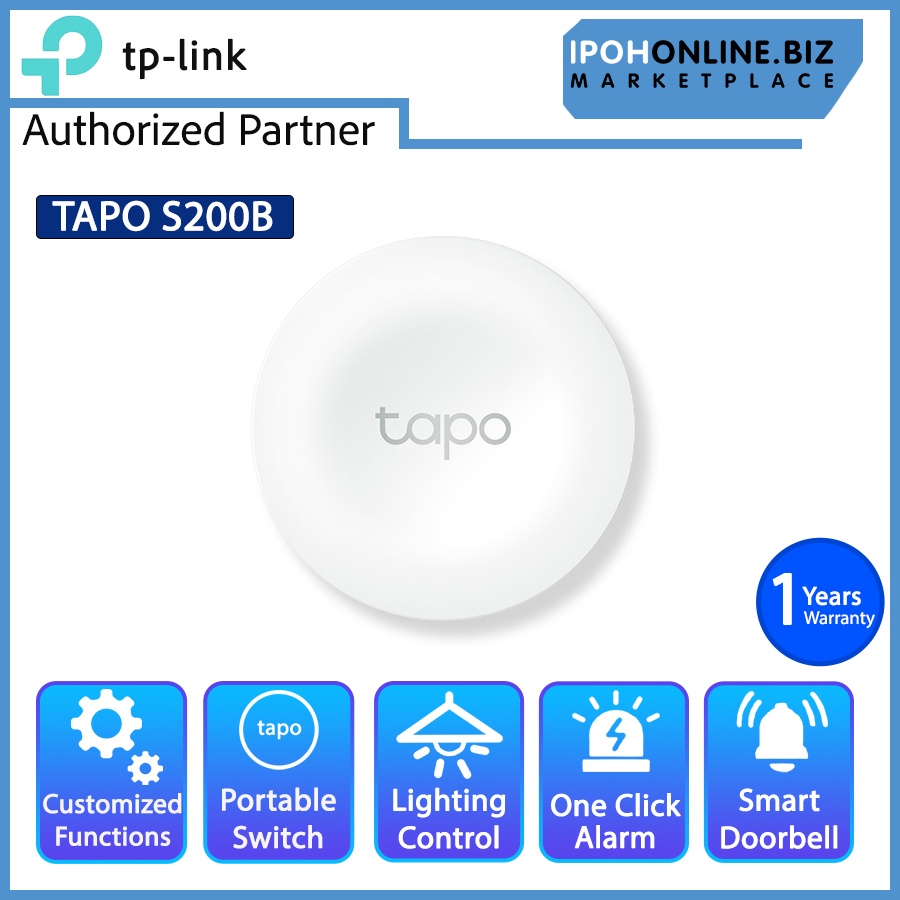 TP-LINK TAPO S200B Wireless Mini Button Control App Control Smart Button | Ipohonline | Shopee ...
