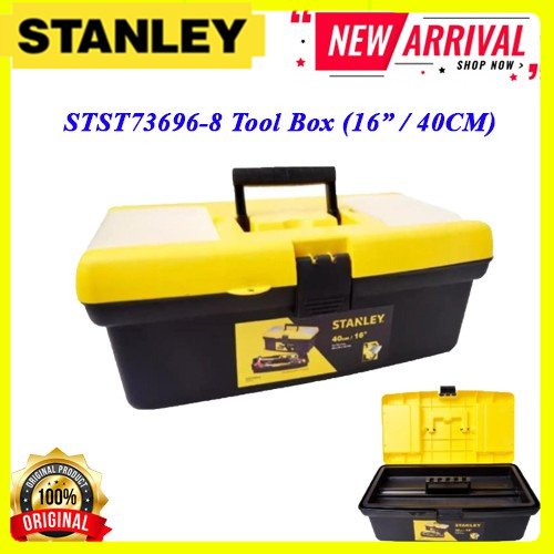 STANLEY STST73696-8 40CM 16" PVC TOOL BOX ORGANIZR SLIDE IN TOOLBOX ...