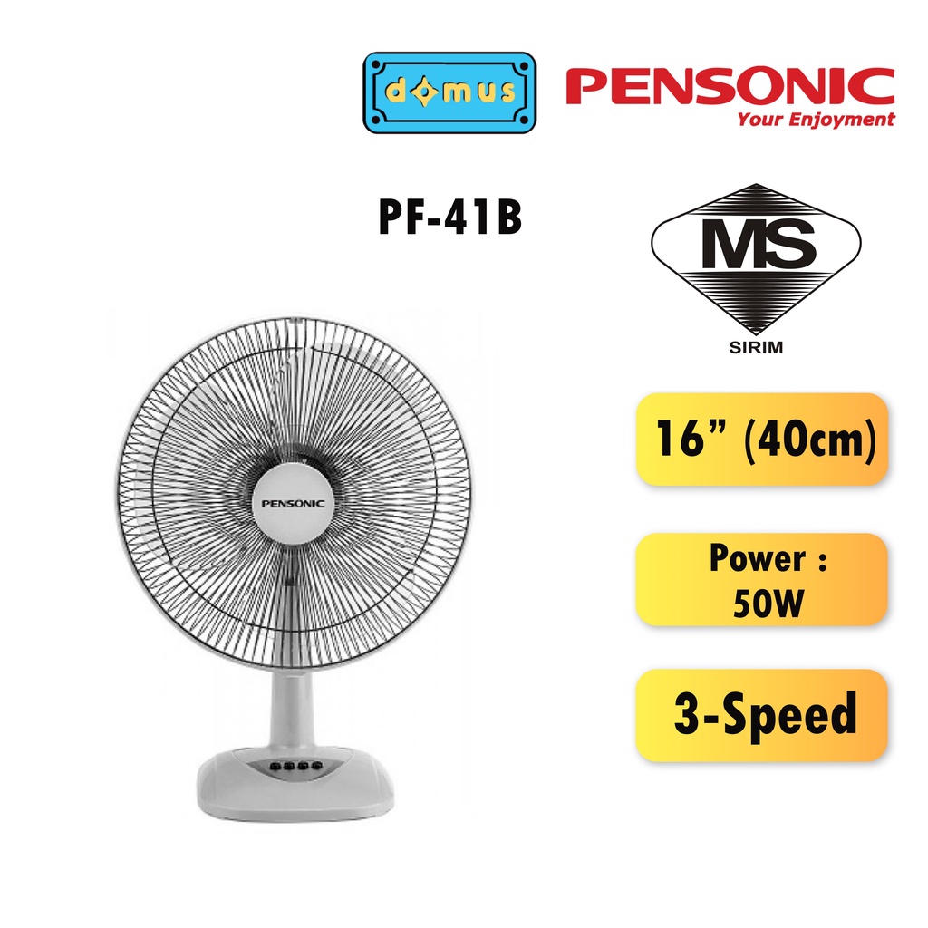 Pensonic Table Fan 16 Inch Desk Fan Kipas Meja (16") PF-41B | Shopee ...