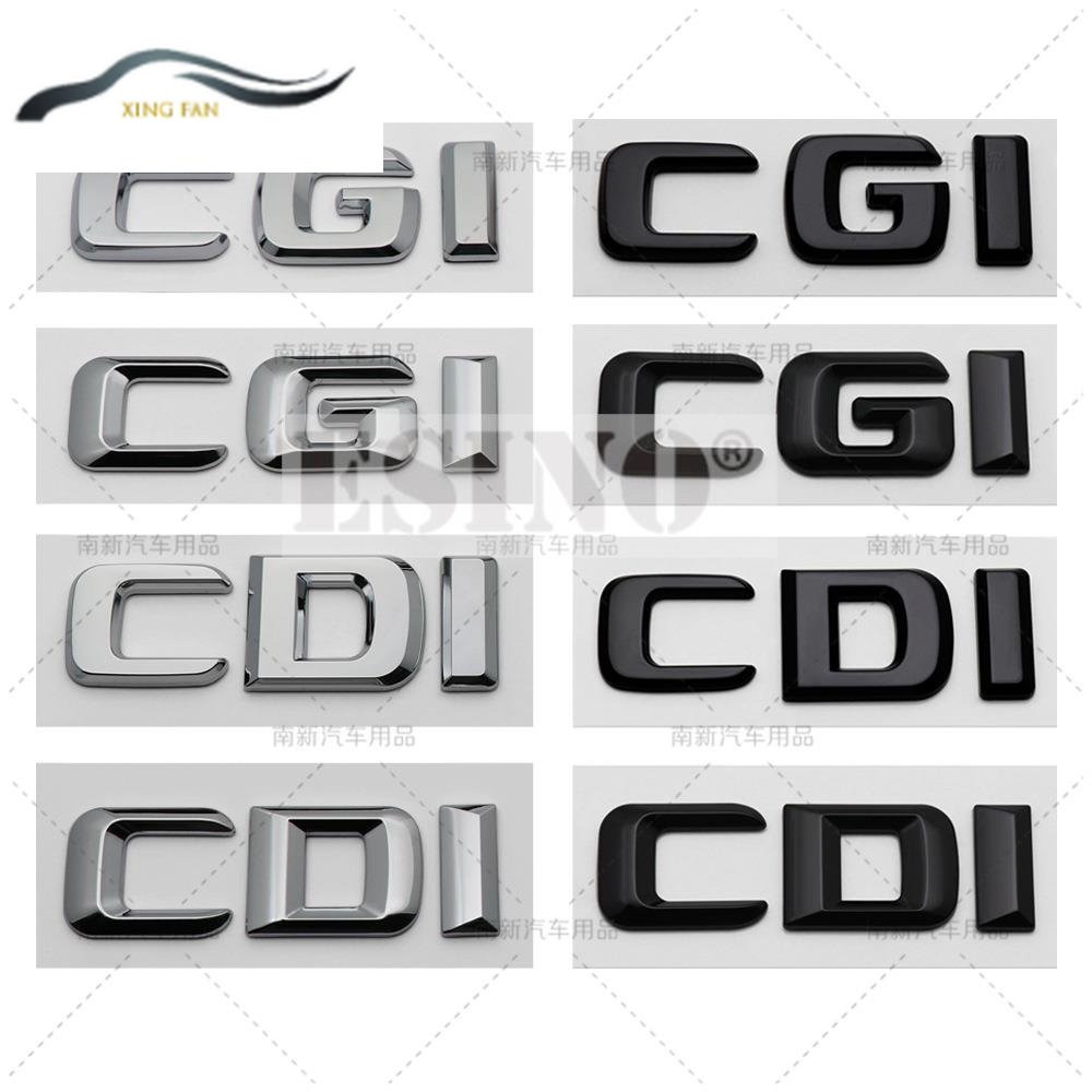 XINFAN 3D CDI CGI Car Trunk ABS Badge Emblem For Car Rear Body Tailgate ...