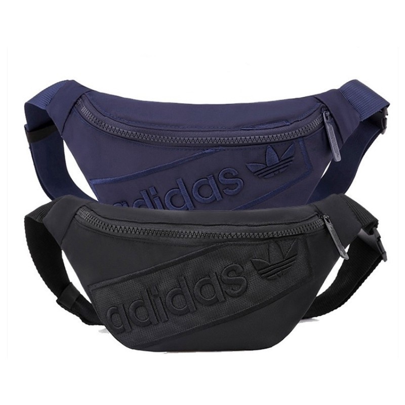 Men's Black Chest Bag Cool Waist Bag Women's Fashion Bags | Shopee Malaysia