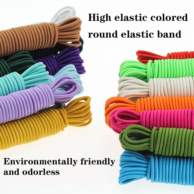 10m * 2.8mm Colored Circular Elastic Band with Rubber Core Circular ...