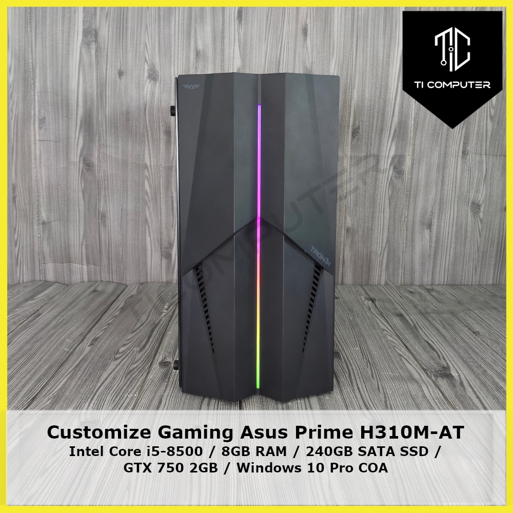 Customize Gaming Asus Prime H310M-AT Intel Core i5-8500 3.0GHz 8GB RAM ...
