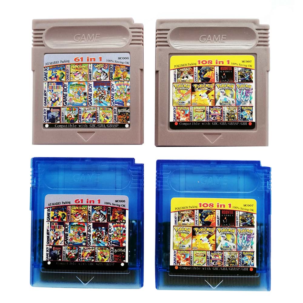 108 in 1 Game Boy COLOR GBC Multi Cart Game Cartridge/Pokemon set ...