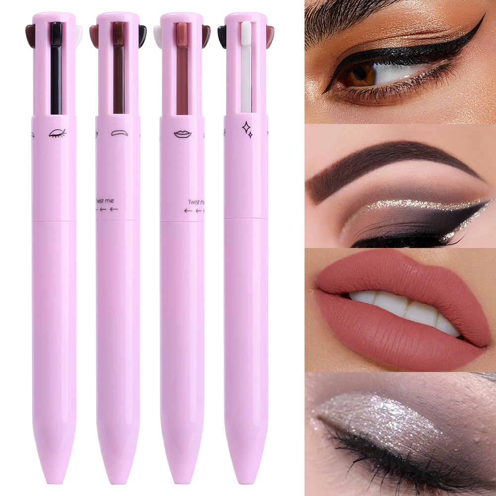 4-in-1 Makeup Pen Waterproof and Durable Eyeliner Pen Pearlescent ...