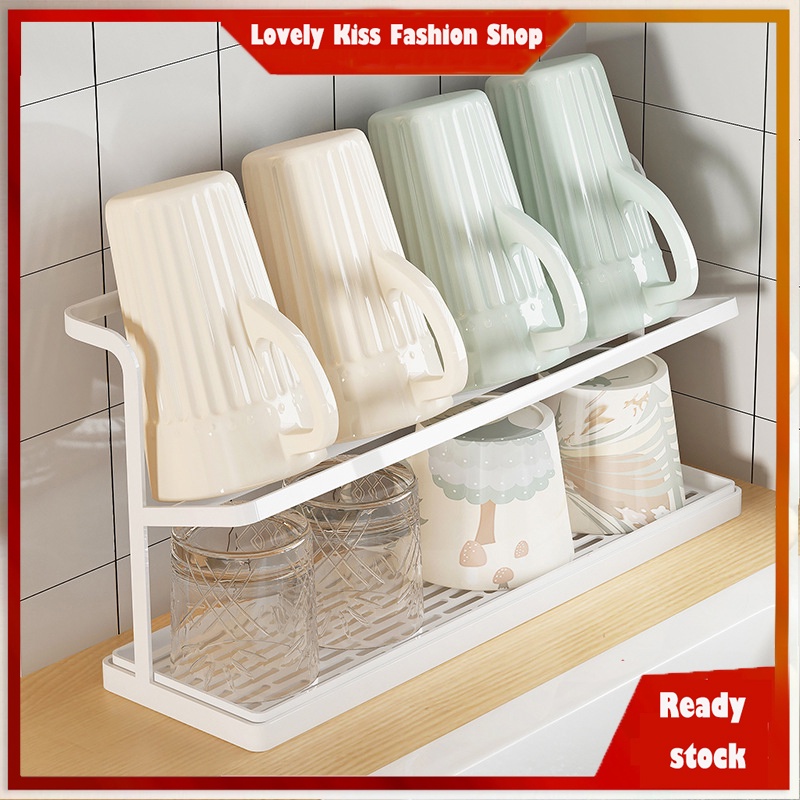 Simple Cup Drain Rack Storage Rack Double Teacup Tray Coffee Cup ...