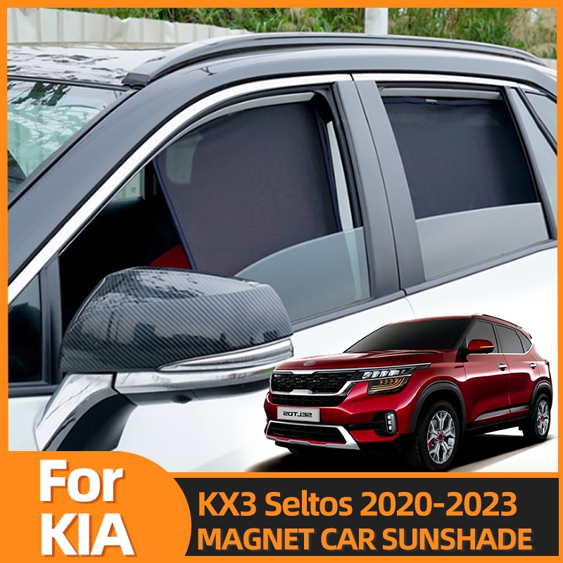 For Kia KX3 Seltos 2022 2021 2020 Car Sunshade Magnetic Front Rear Windshield Curtain Side ...