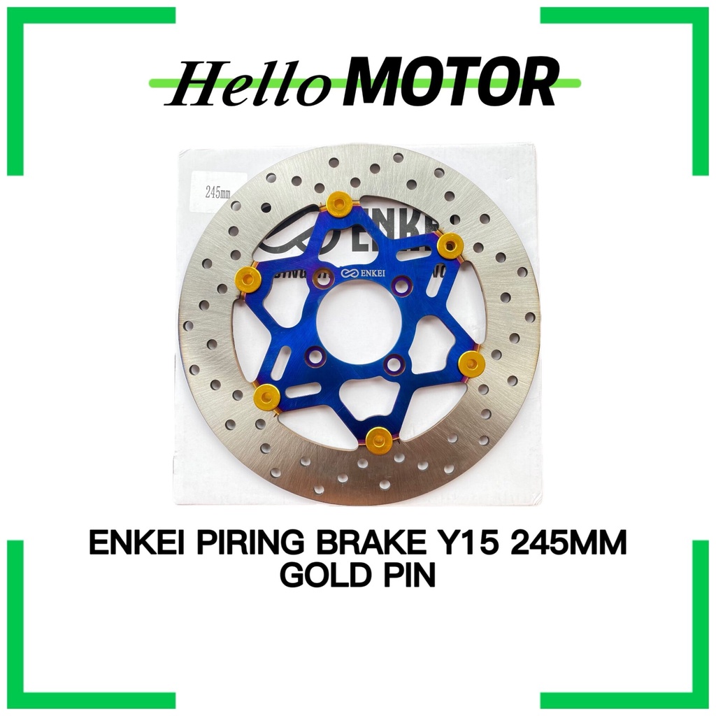 ENKEI PIRING DISC TITANIUM DEPAN GOLD PIN ENKEI Y15 (4 SCREW) 245 MM ...