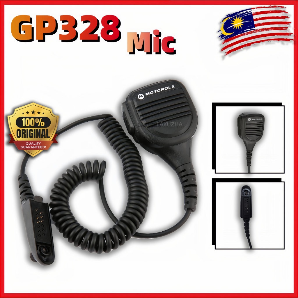 Mic gp328 walkie talkie Microphone PTT MOTOROLA GP 328 READY STOCK ...
