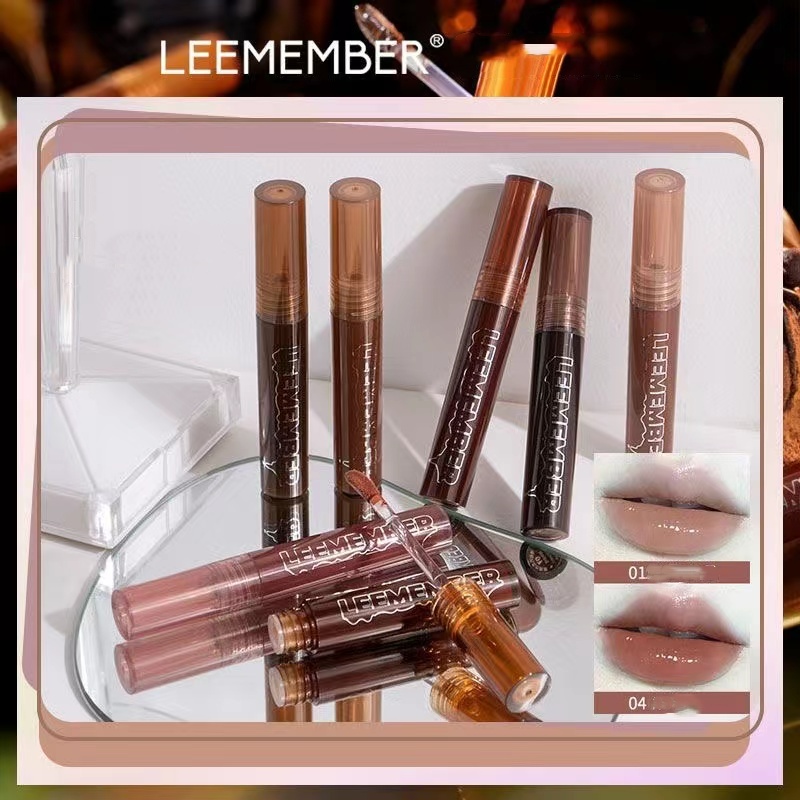 LEEMEMBER Limeng Lava Chocolate Lip Gloss, Mirror Lip Stain, Niche Oat Lipstick | Shopee Malaysia