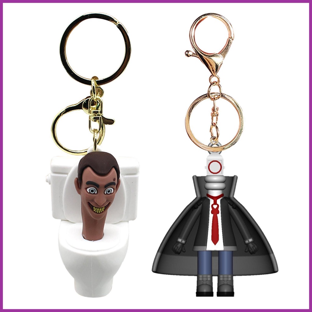 7cm mini skibidi toilet keychains /toilet-man/camera-man pendant yunkmy ...