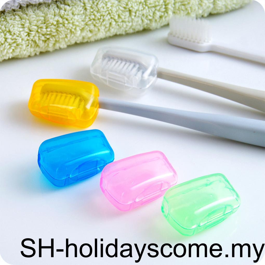 5 Pieces PP Toothbrush Cap Portable Transparent Reusable Washable ...