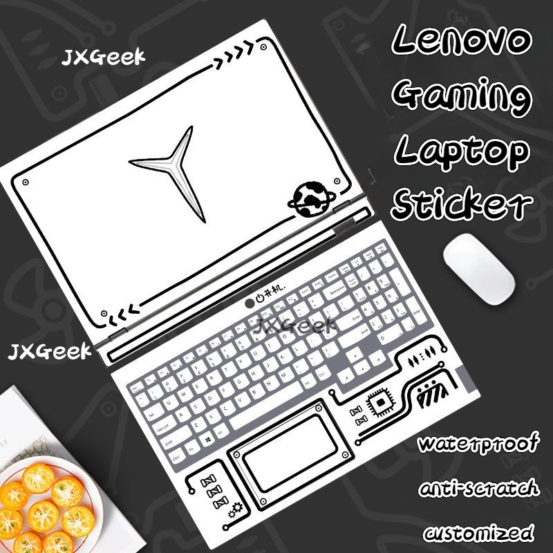 Laptop Sticker Lenovo IdeaPad Gaming 3 Laptop Skin 4 Sides 15ARH05 ...