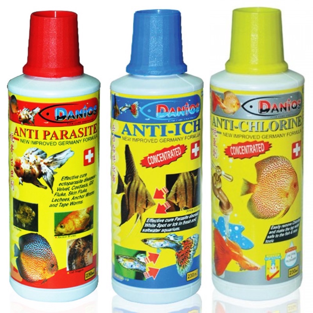 Danios Anti Chlorine | Anti Parasite ( Anti Fungus ) | Anti Ich ( White ...