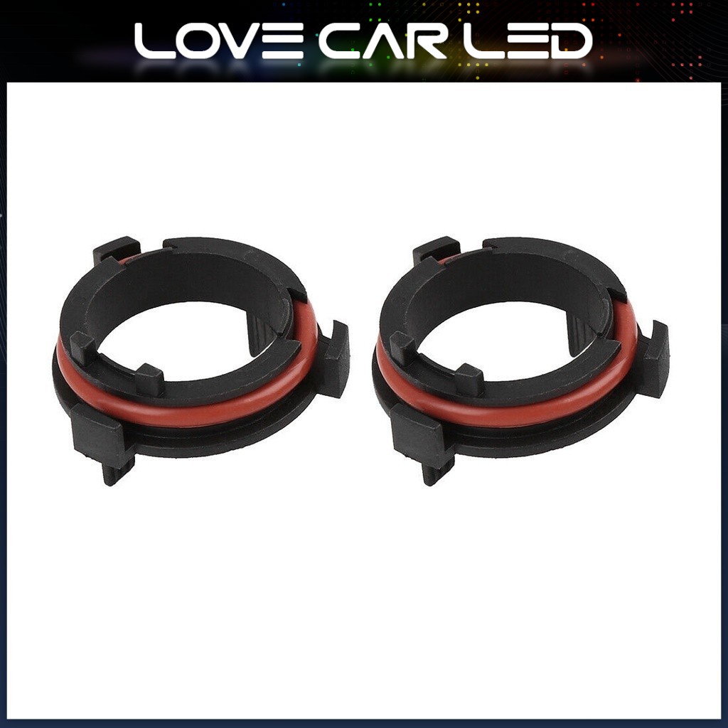 2Pcs H7 LED Headlight Bulb Adapter Holder Socket Base Retainer Clip for ...