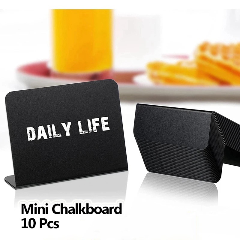 10PCS Mini Chalkboard Price Tag Holder Tanda Harga Label Produk Sign ...