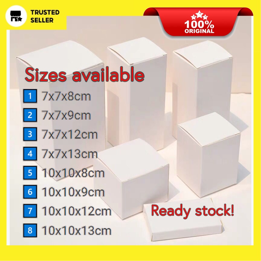 White box perfume box gift box craft packing/kotak putih murah [[BUY 10 ...