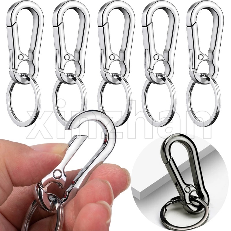 1PC Classic Men Stainless Steel Gourd Buckle Keychain Waist Belt Clip ...