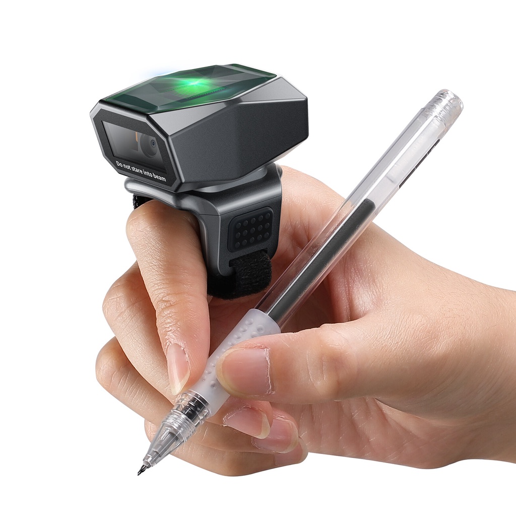 Eyoyo Bluetooth Wireless 2D Wearable Ring Barcode Scanner, Mini USB ...
