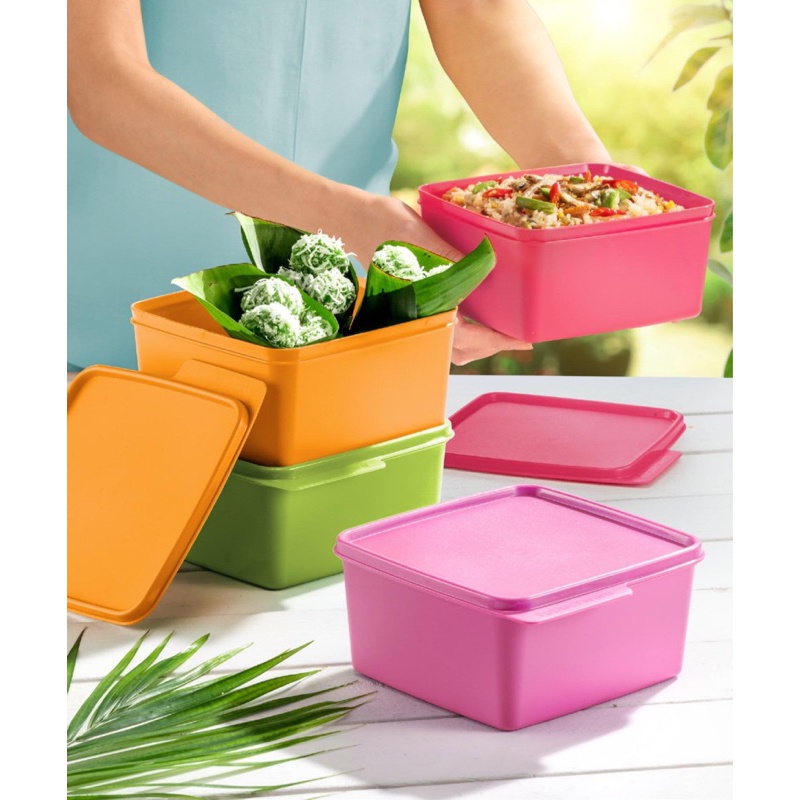 READY STOCK (4pcs) Tupperware Snack & Stack 1.2L Cozy Nest Snack N ...